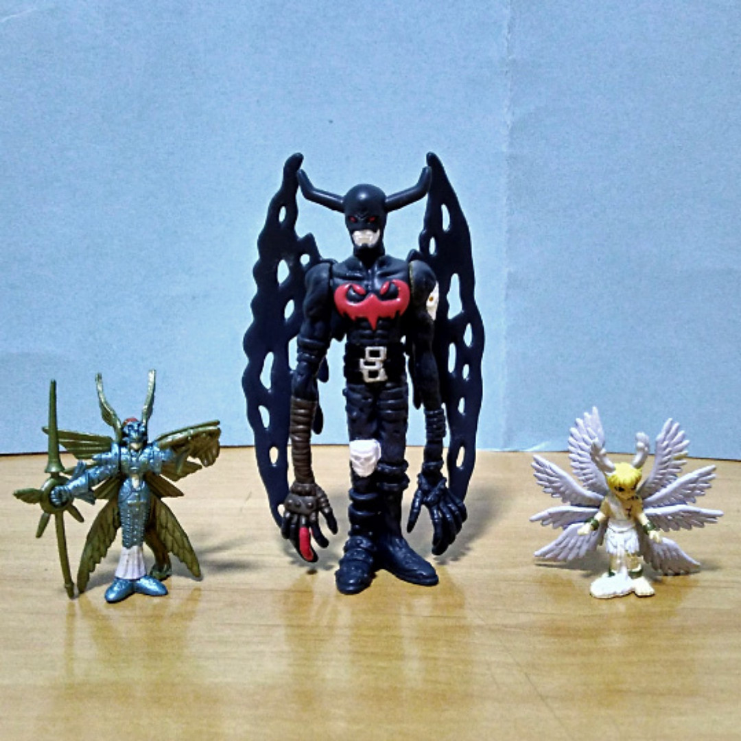 Vintage Digimon small figures Ophanimon Lucemon Devimon 1992, Hobbies ...