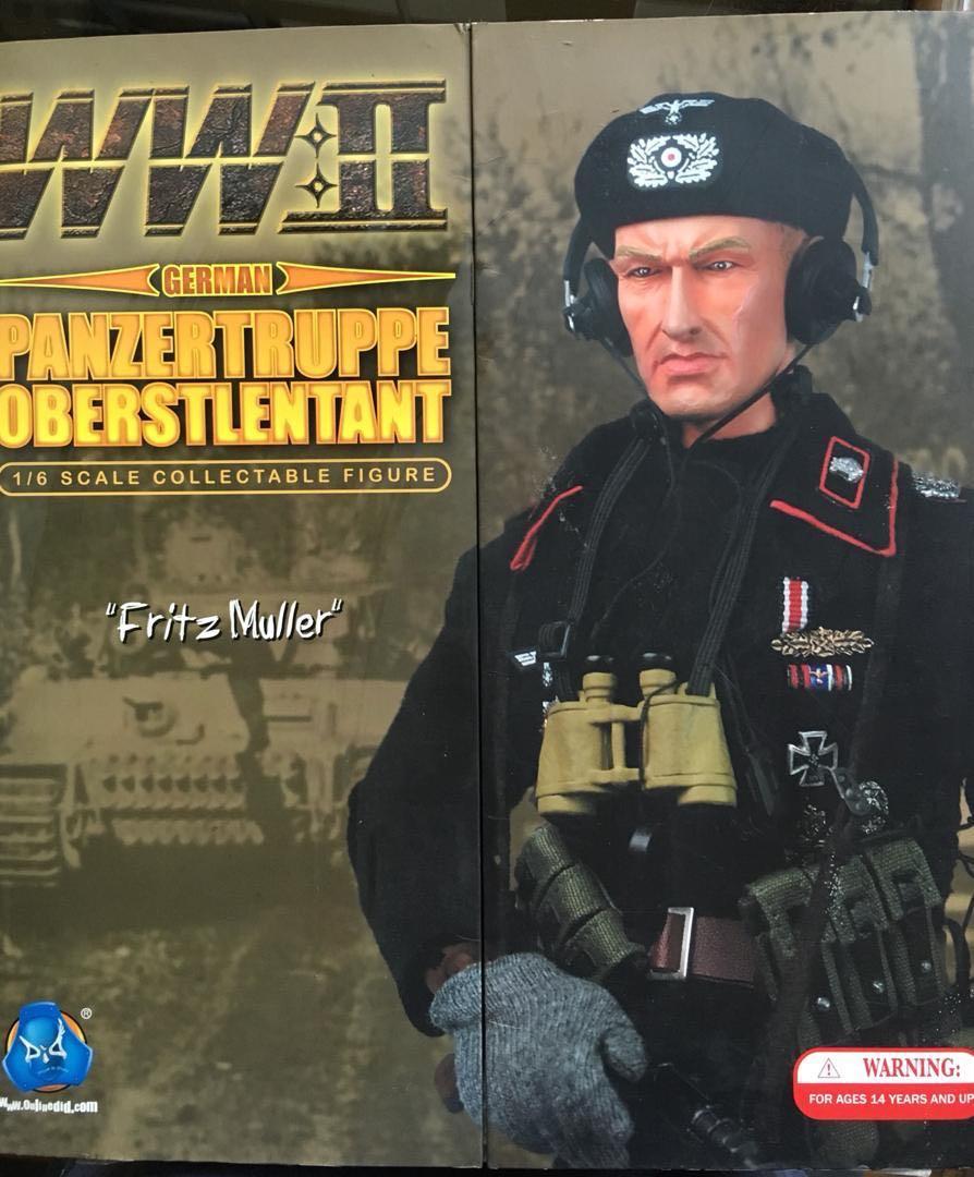 12 inch WW2 Panzertruppe Oberstlentant Fritz Muller, Hobbies & Toys ...