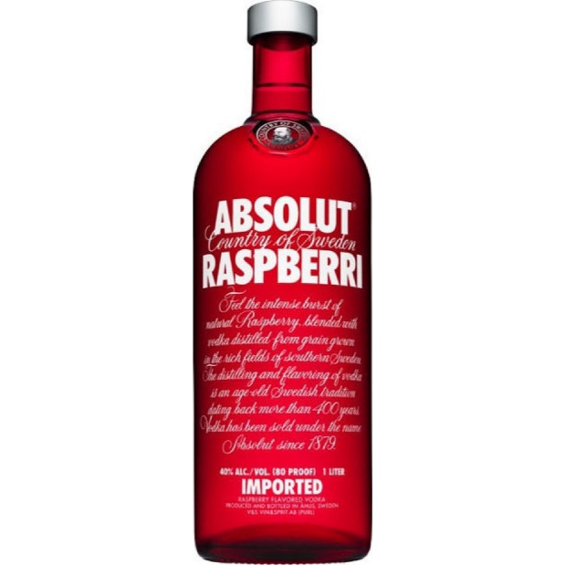 Absolut Raspberri 1L Bottle Imported, Food & Drinks, Alcoholic ...