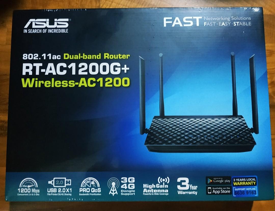 ASUS RT-AC1200G+ Dual Band Router, Computers & Tech, Parts ...