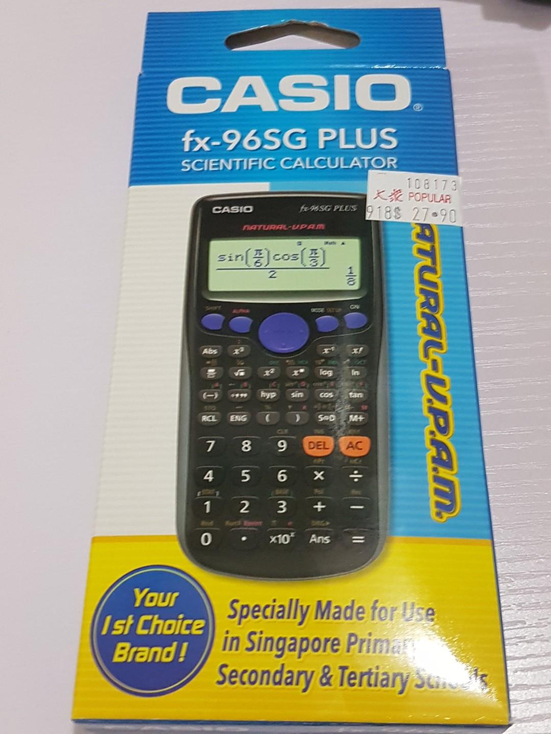 Casio Calculator fx-96SG PLUS, Hobbies & Toys, Stationery & Craft ...