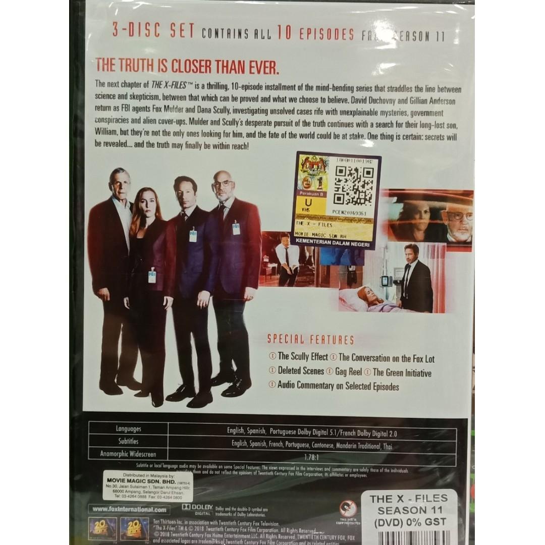 English Drama The X Files The Complete Season 11 DVD, Hobbies & Toys ...