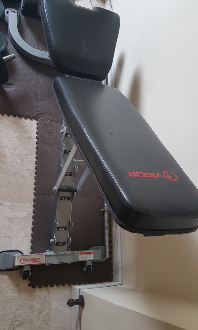 Home Bench Press Full Adjustable, Sports Equipment, Exercise & Fitness ...