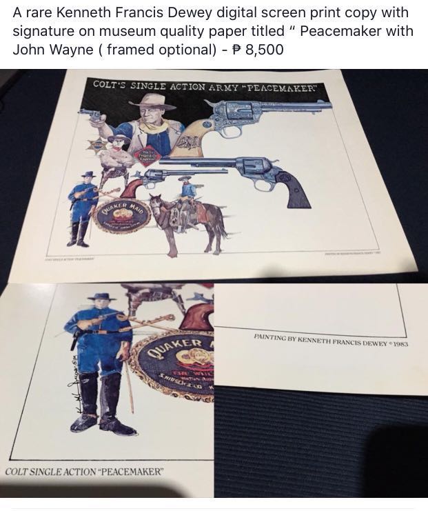 Kenneth Francis Dewey - Peacemaker with John Wayne, Hobbies & Toys ...