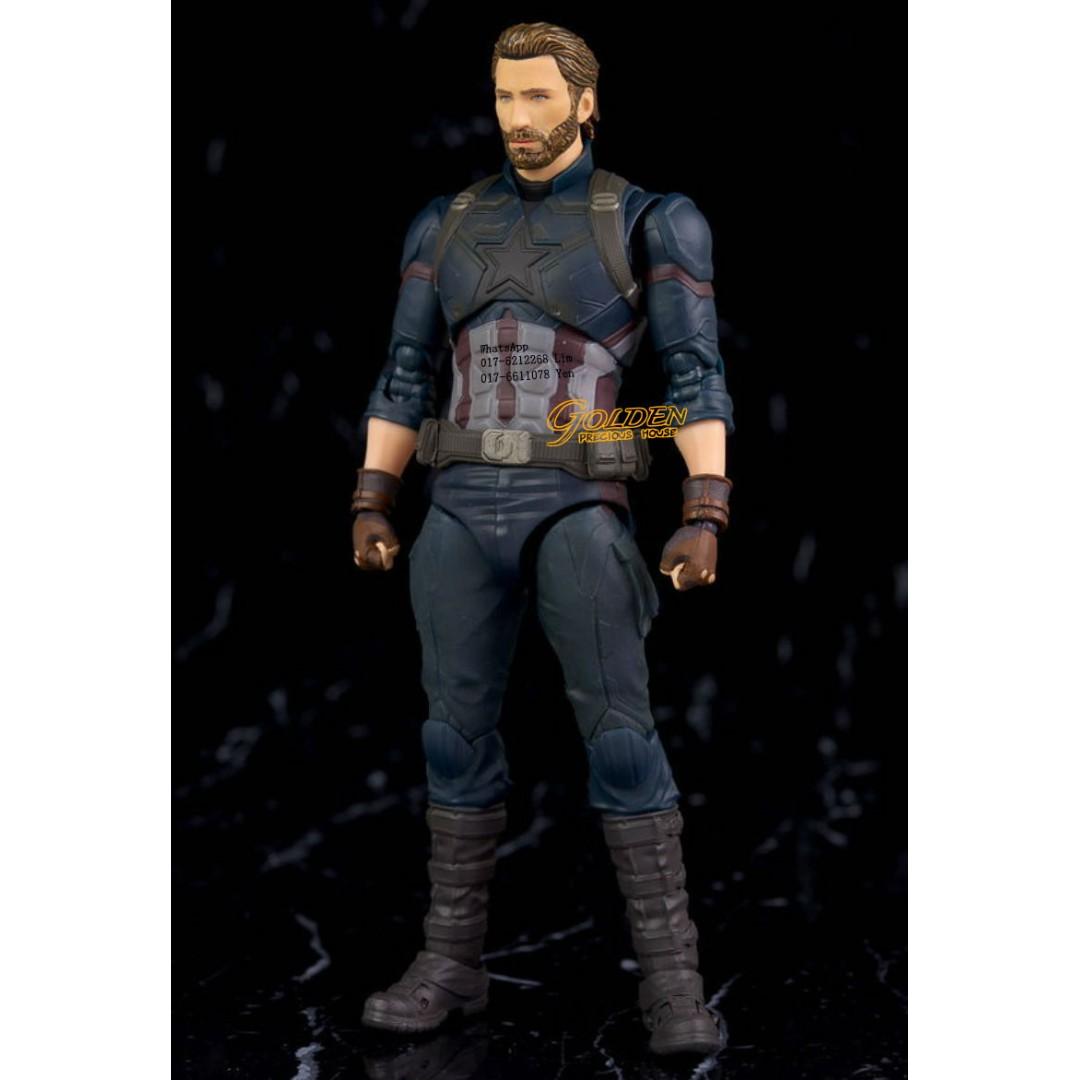 Marvel Avengers Infinity War SHF S.H.Figuarts Captain America PVC ...