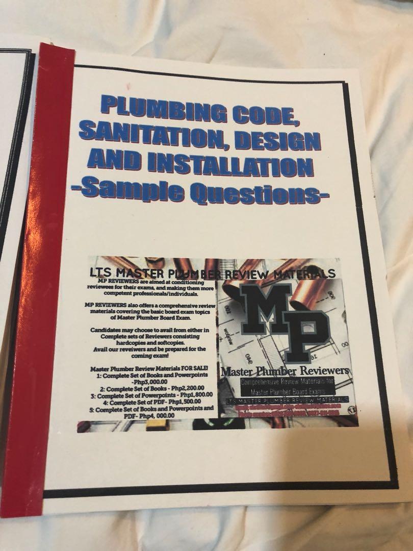Master Plumber Review Materials, Hobbies & Toys, Books & Magazines ...