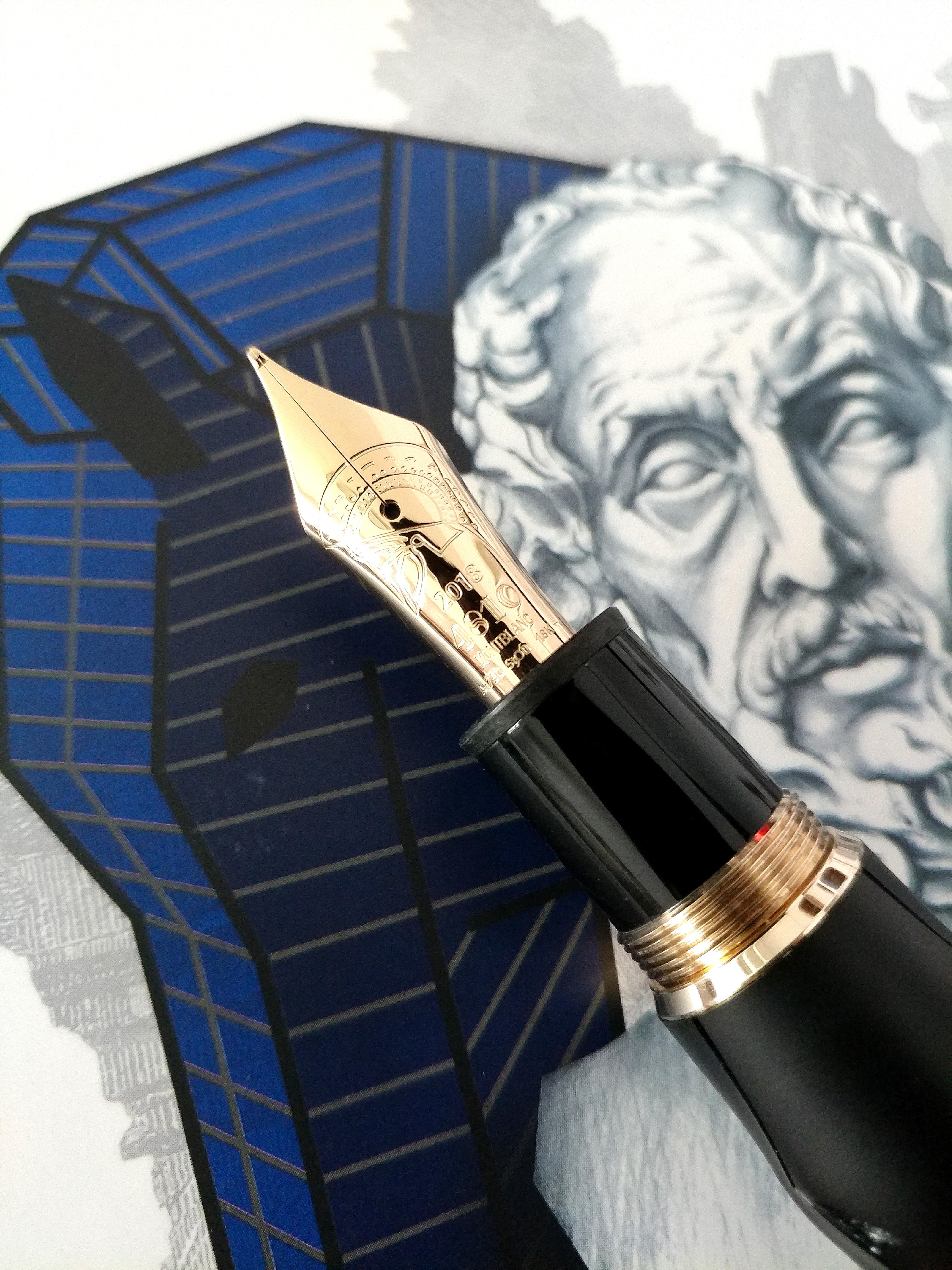 Mont Blanc Writers Edition Homage to Homer Fountain Pen Limited Edition ...