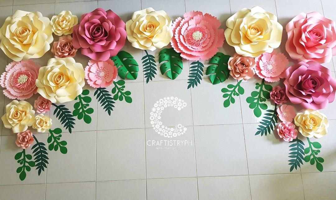 Paper Flowers Backdrop | Best Flower Site