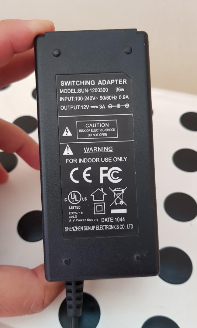 PK Power AC/DC Adapter For Shenzhen SUNUP ELECTRONICS SUN-1200300 ...