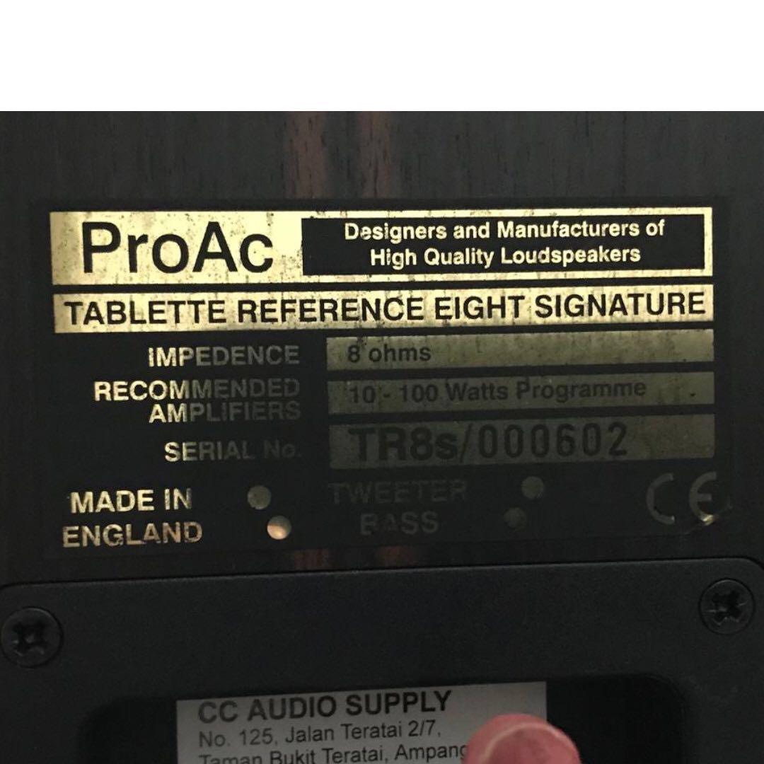 ProAc Tablette Reference Eight Signature speakers - S Tyler (Comes with ...