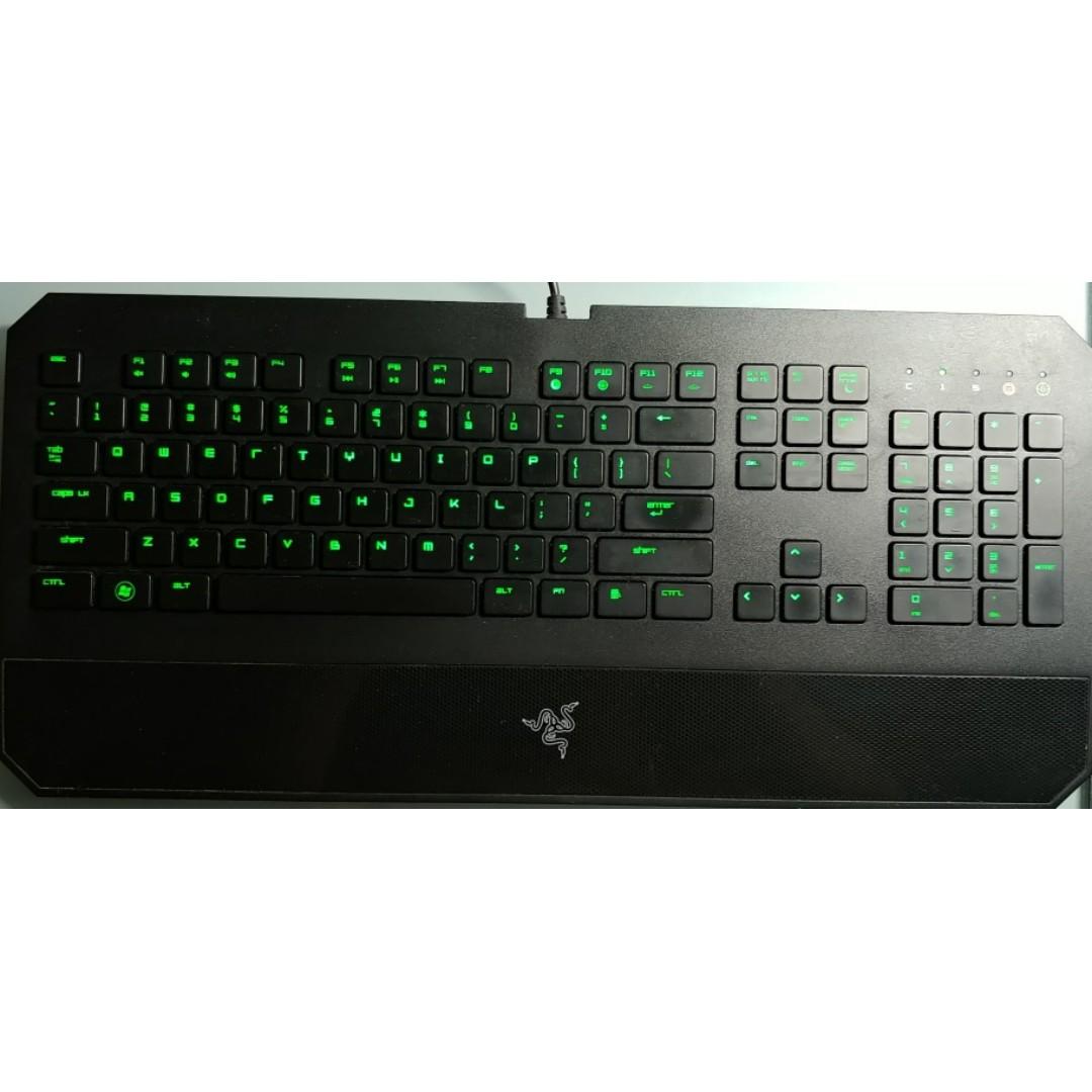 Razer Green DeathStalker Lighted keyboard, Computers & Tech, Parts ...
