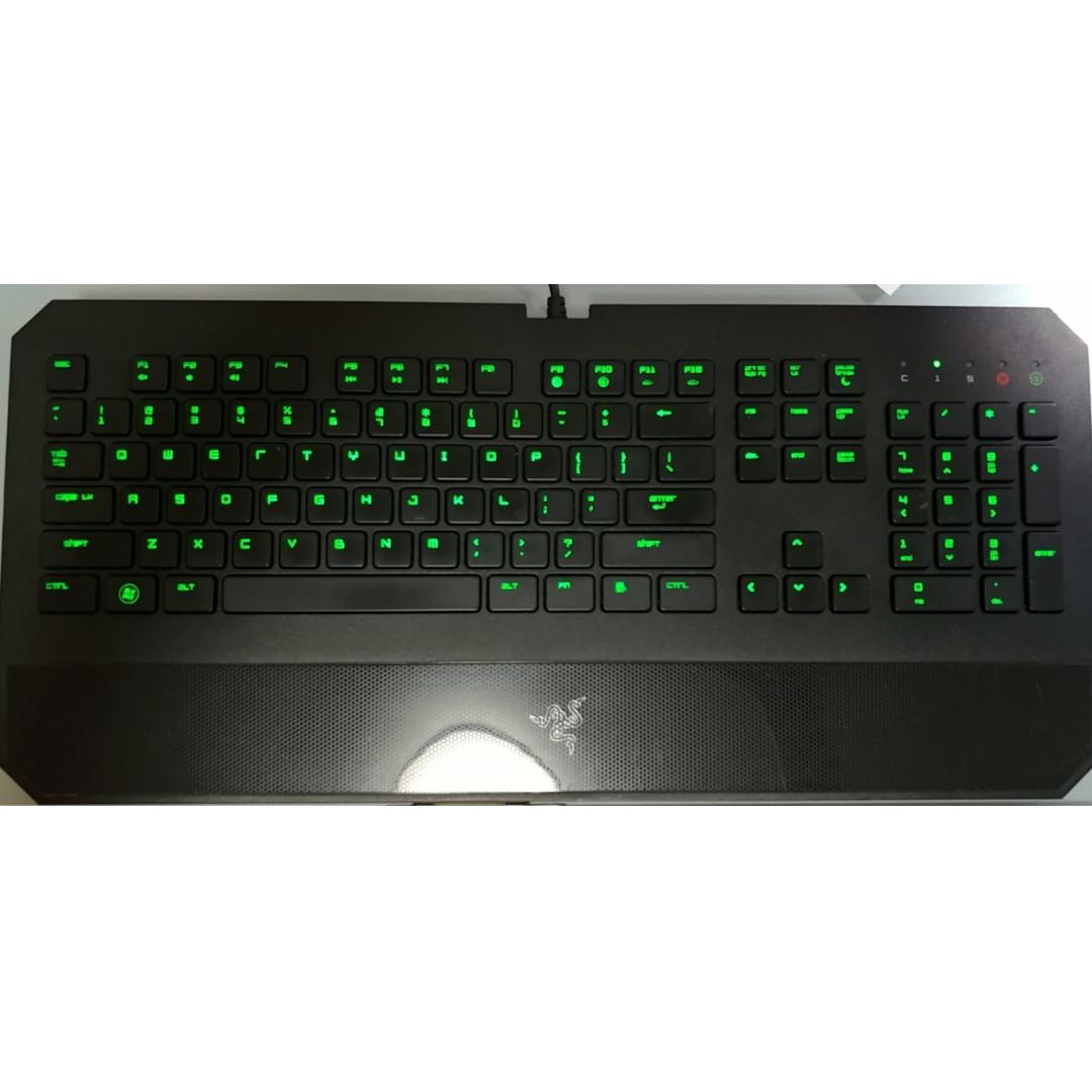 Razer Green DeathStalker Lighted keyboard, Computers & Tech, Parts ...