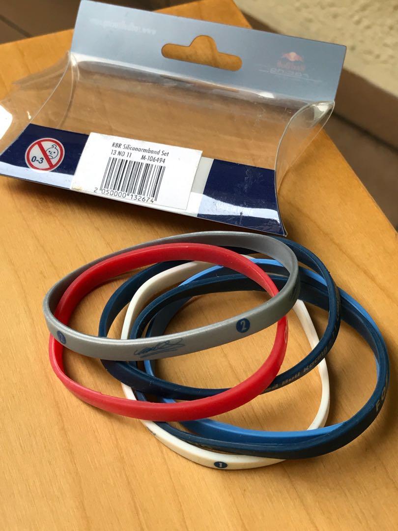 Red Bull Racing F1 rubber wristbands, Men's Fashion, Bags, Belt bags ...