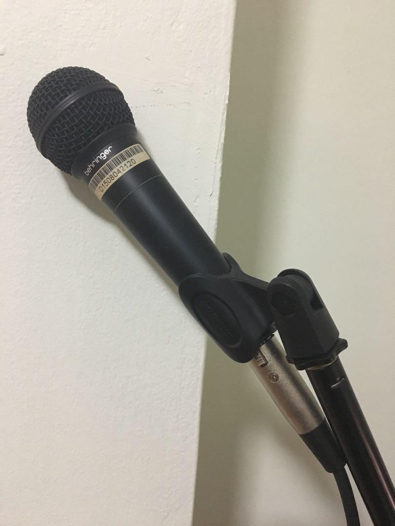 Samson mic stand & behringer mic, Hobbies & Toys, Music & Media ...