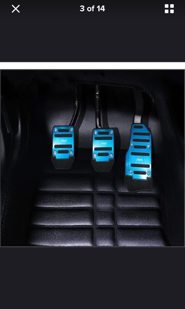 Sports Car Metal Pedals for Manual Car, Car Accessories, Accessories on ...