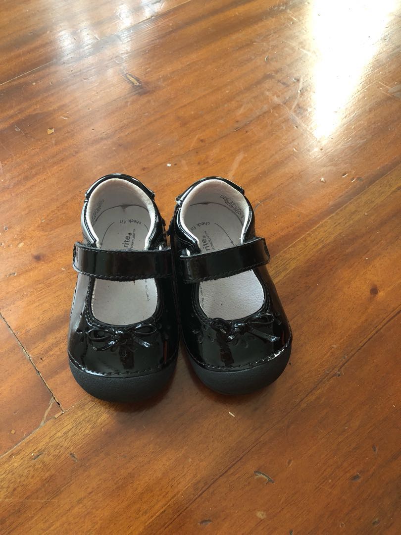 Stride Rite Black Mary Jane Babies Shoes, Babies & Kids, Babies & Kids ...