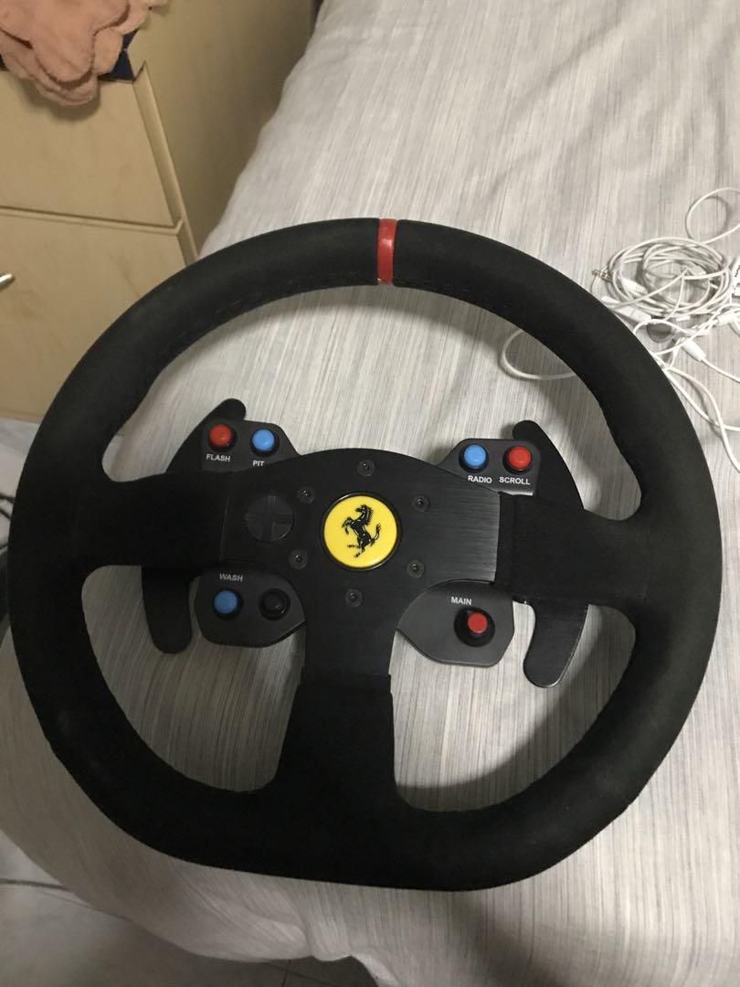 Thrustmaster Ferrari Alcantara GT Wheel, Video Gaming, Video Games ...