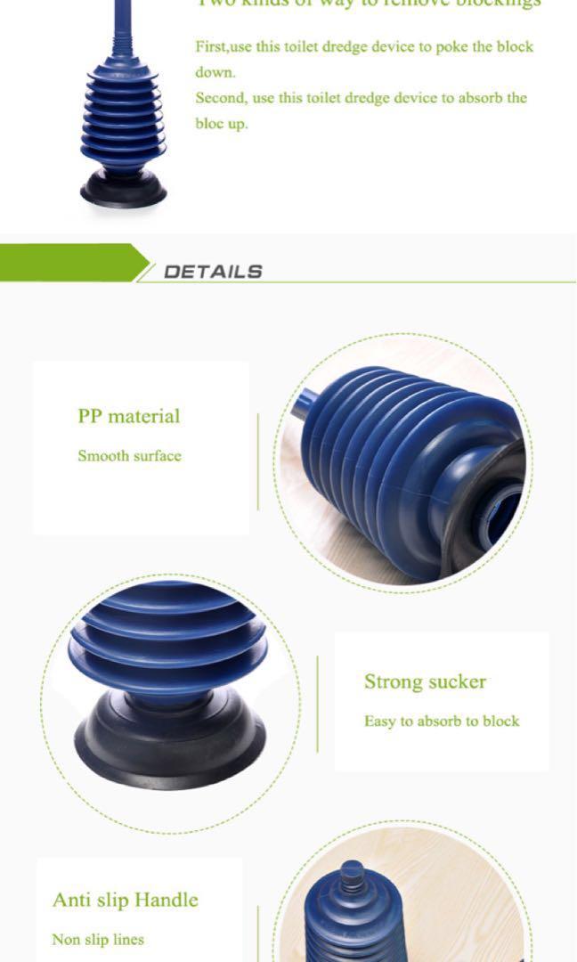 Toilet Pump Closetool Sink Dredging Device Toilet Vacuum Sucker Sink ...
