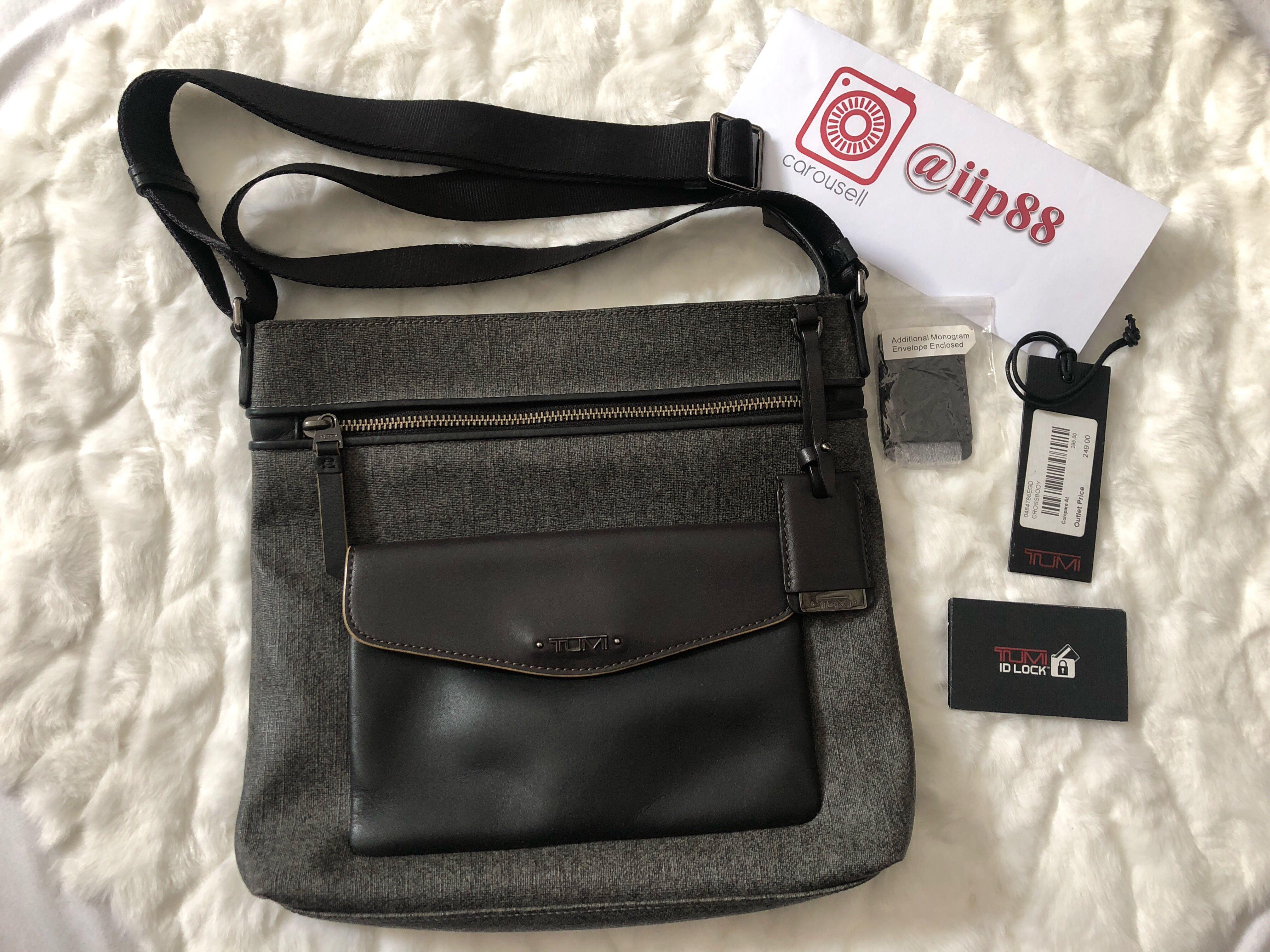 Tumi Capri Crossbody (ID Lock), Fesyen Pria, Tas & Dompet di Carousell