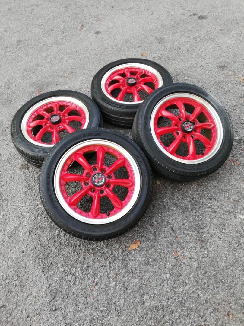 Watanabe 14 inch sports rim kancil, Auto Accessories on Carousell