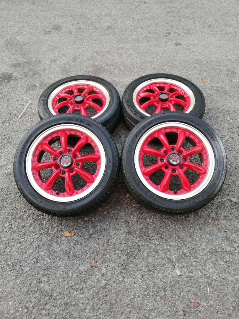 Watanabe 14 inch sports rim kancil, Auto Accessories on Carousell