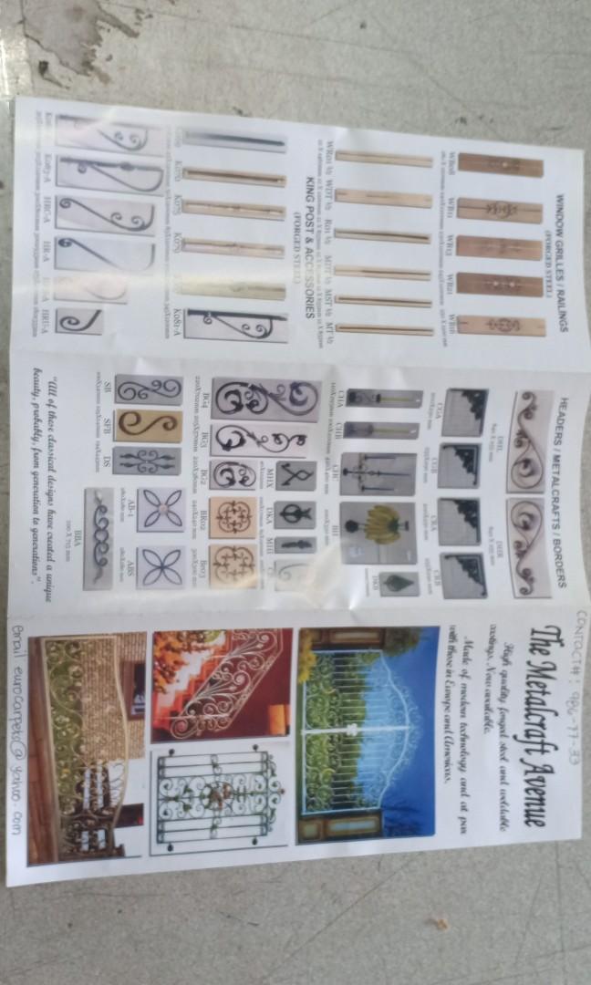 Weldable Metalcraft Castings, Balusters, Centerpiece, and Borders ...