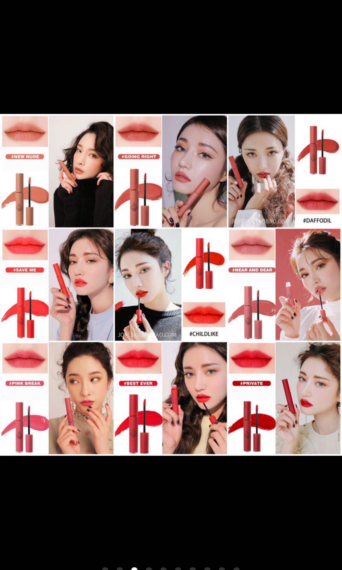 3CE VELVET LIPTINT, Beauty & Personal Care, Face, Makeup on Carousell