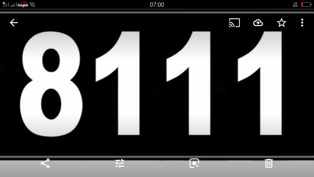 8111 plate number, Motorcycles, Motorcycle Apparel on Carousell