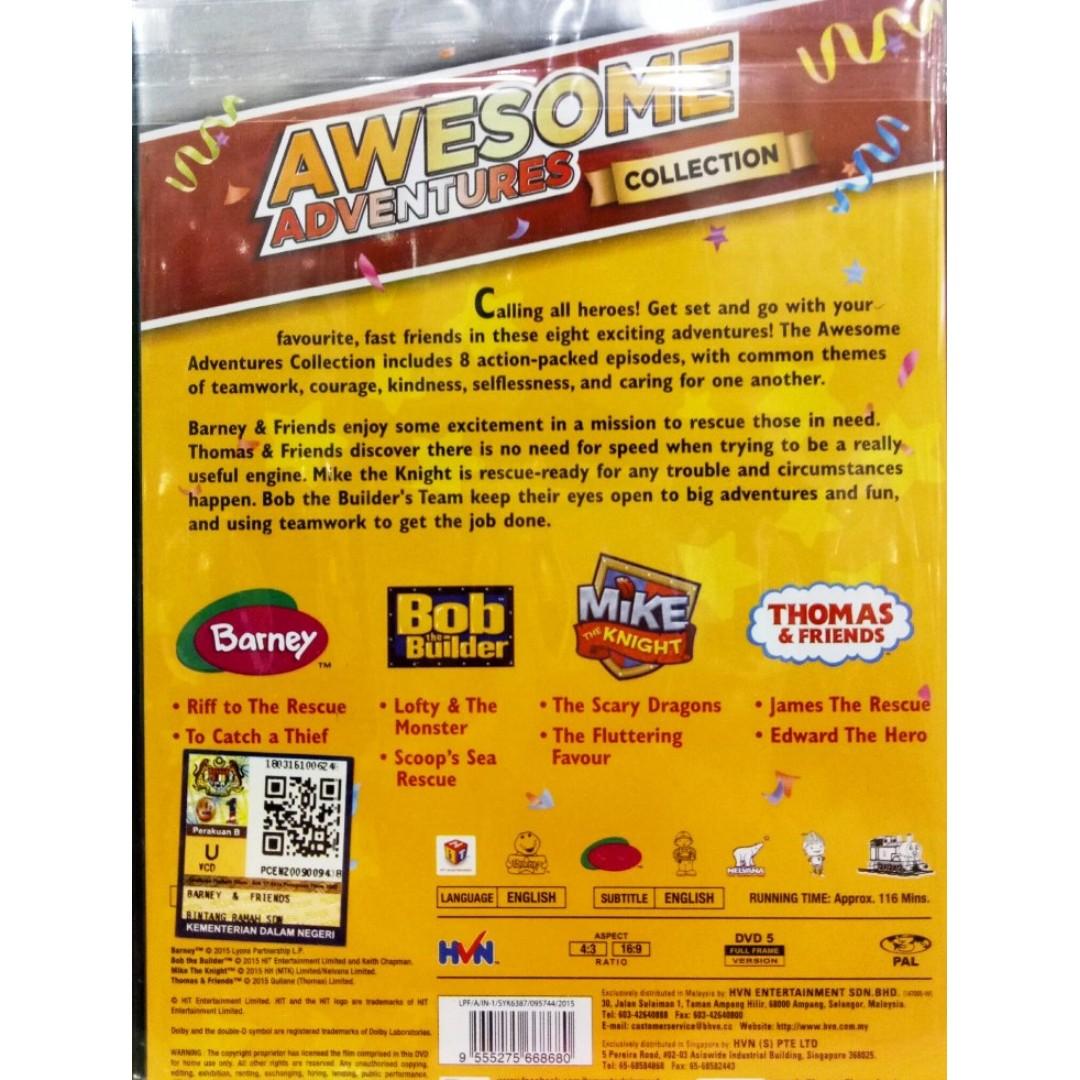Barney Awesome Adventures Collection DVD, Hobbies & Toys, Music & Media ...
