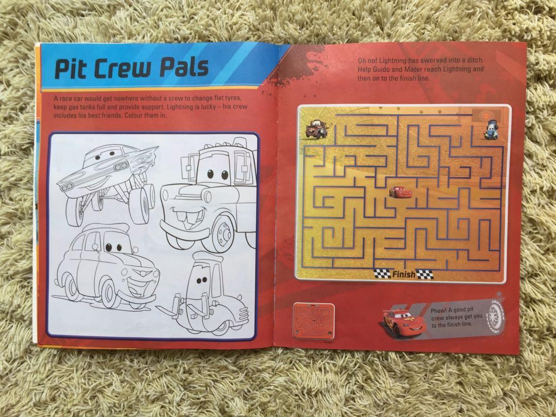 Disney Cars Lightning McQueen Activity Book - with lots of Shiny ...