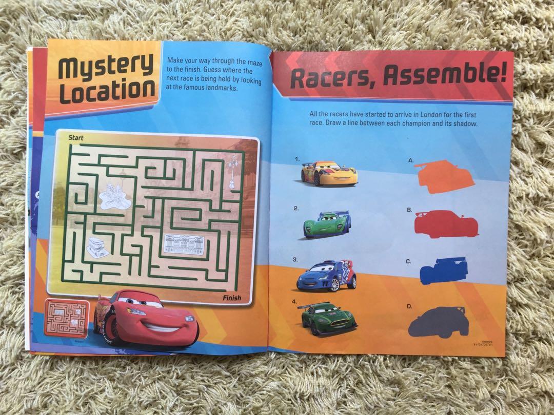 Disney Cars Lightning McQueen Activity Book - with lots of Shiny ...