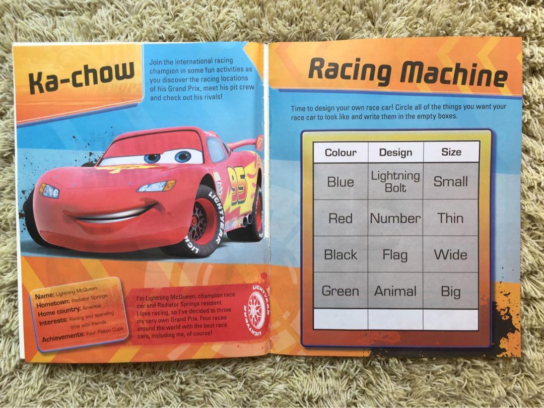 Disney Cars Lightning McQueen Activity Book - with lots of Shiny ...
