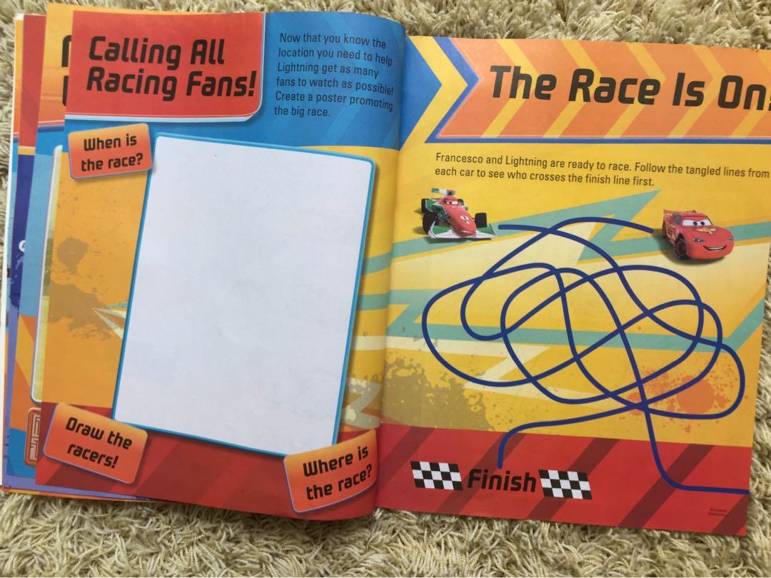 Disney Cars Lightning McQueen Activity Book - with lots of Shiny ...