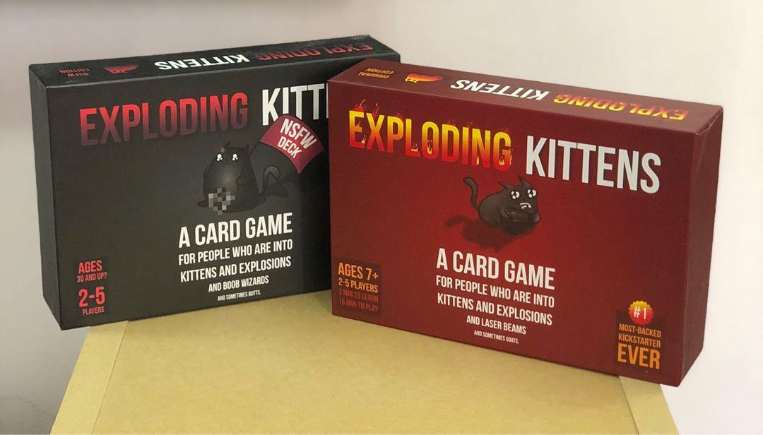 Exploding Kittens (Original + NSFW Editions), Hobbies & Toys, Toys ...