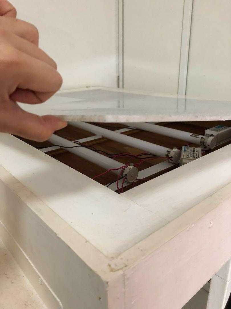 Handcrafted Artist’s Lightbox Table (A1 Size), Furniture & Home Living ...