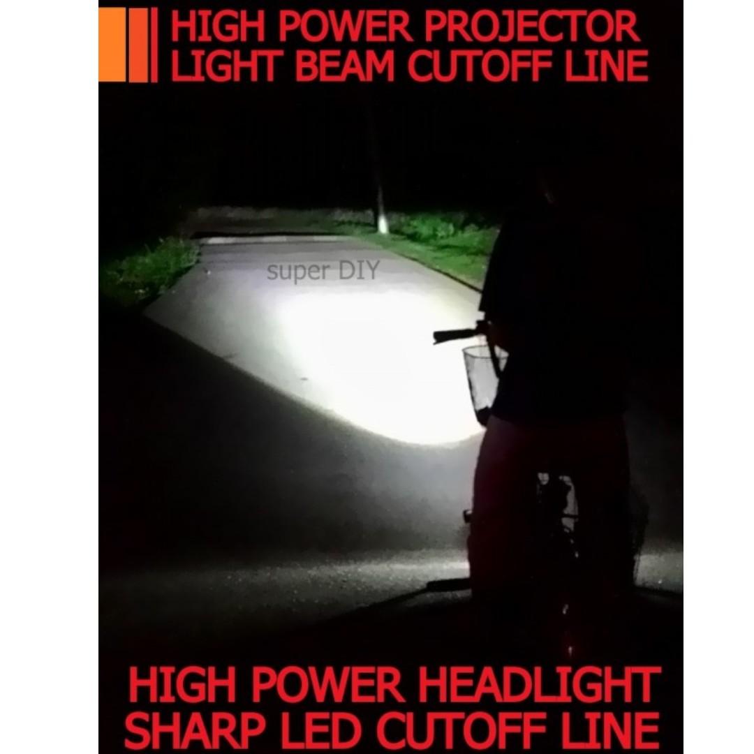 High power Headlight Head light lightbeam light beam cut off line cut ...