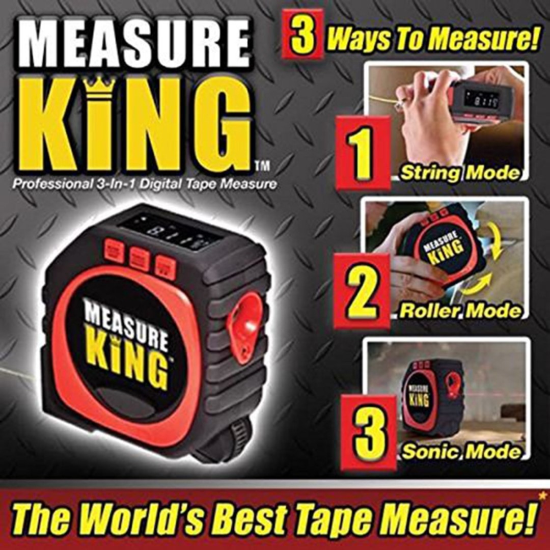 Measure King 3-in-1 Digital Measuring Tape ** Measure ** String** Mode ...