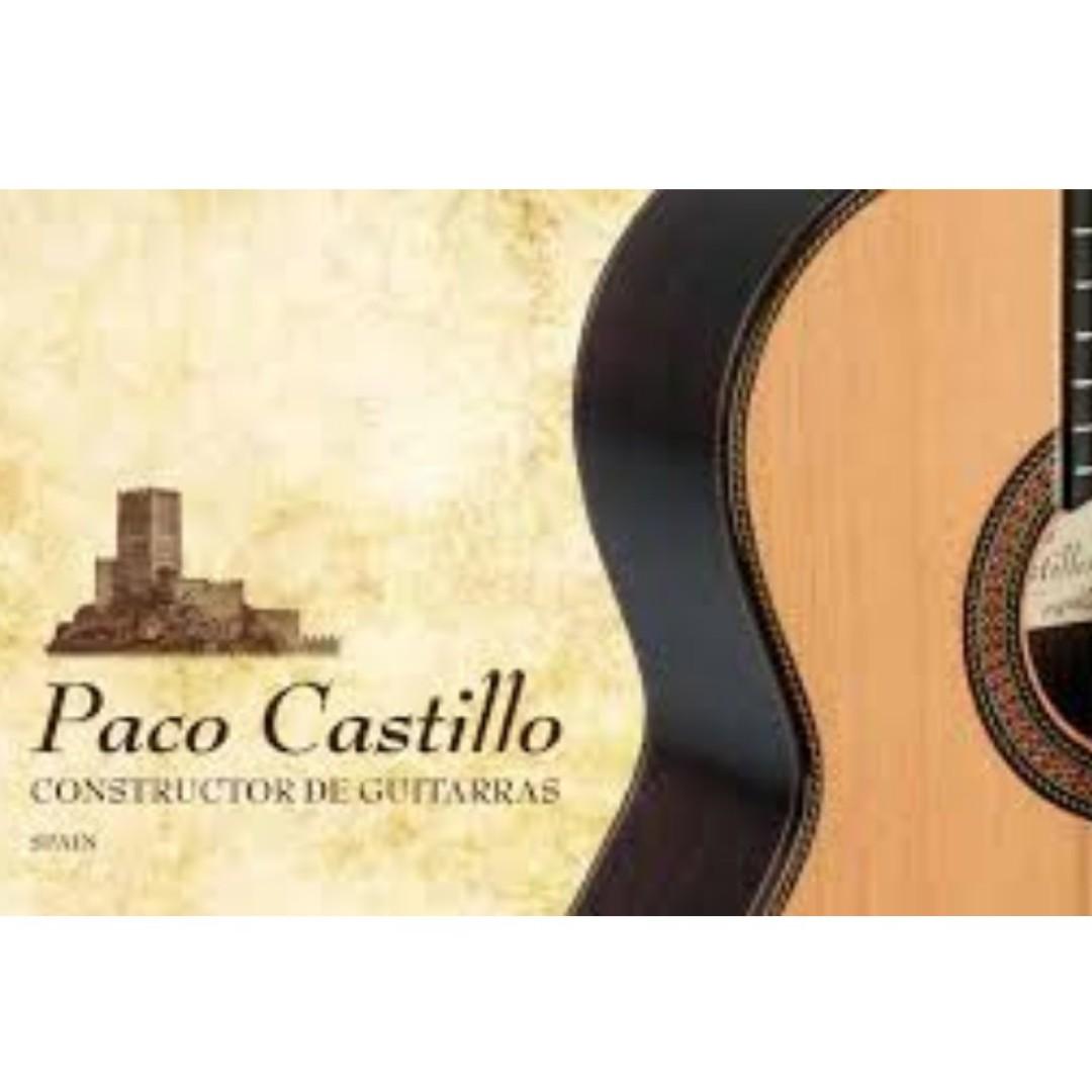 Paco Castillo-Classical Handcrafted Full Solid Guitar (205) w/Hard Case, Hobbies & Toys, Music ...
