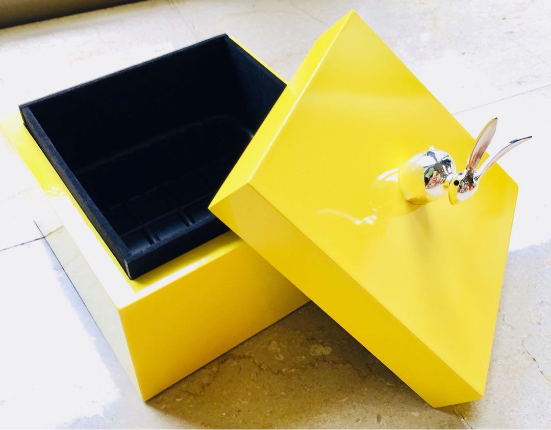 Premium Wolden light yellow SQ Box, Hobbies & Toys, Stationery & Craft ...