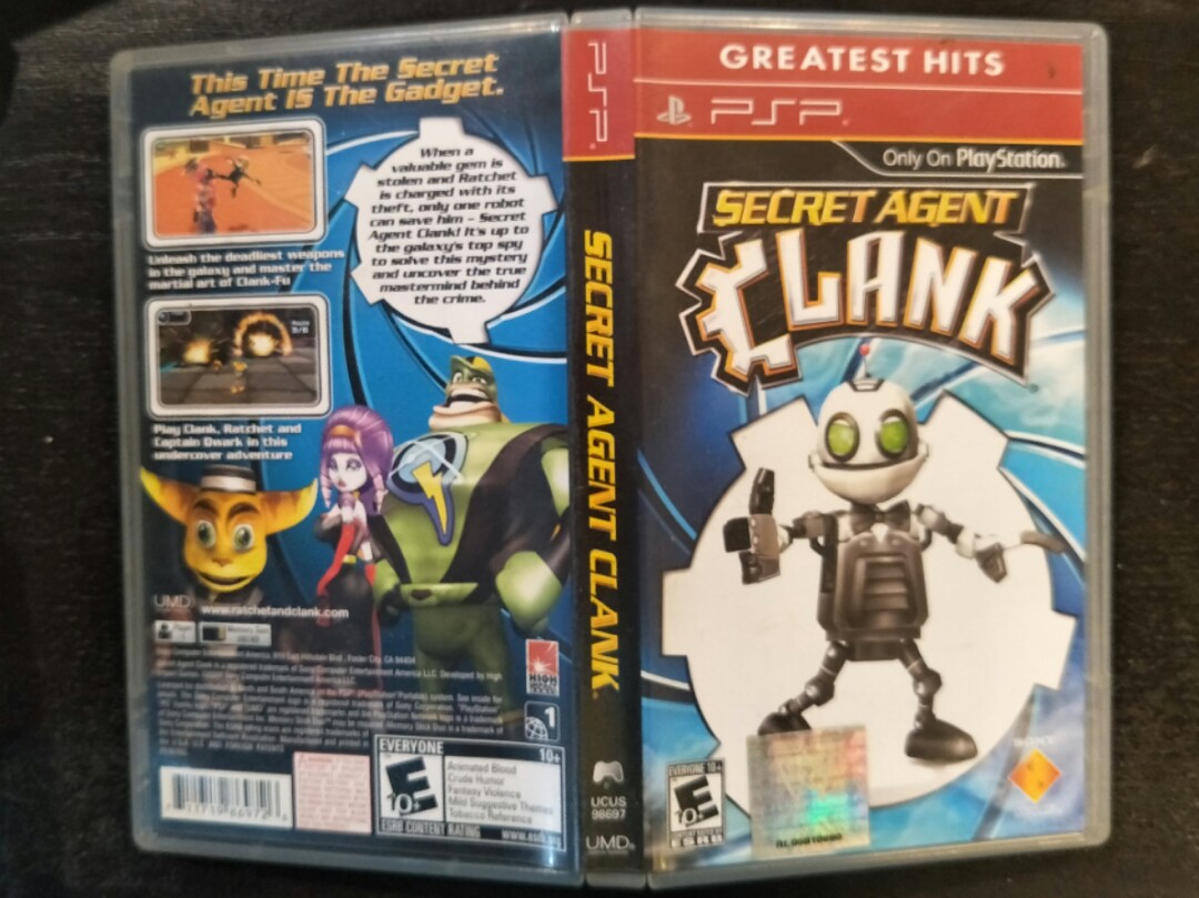 PSP UMD Secret Agent Clank, Video Gaming, Video Games, PlayStation on ...