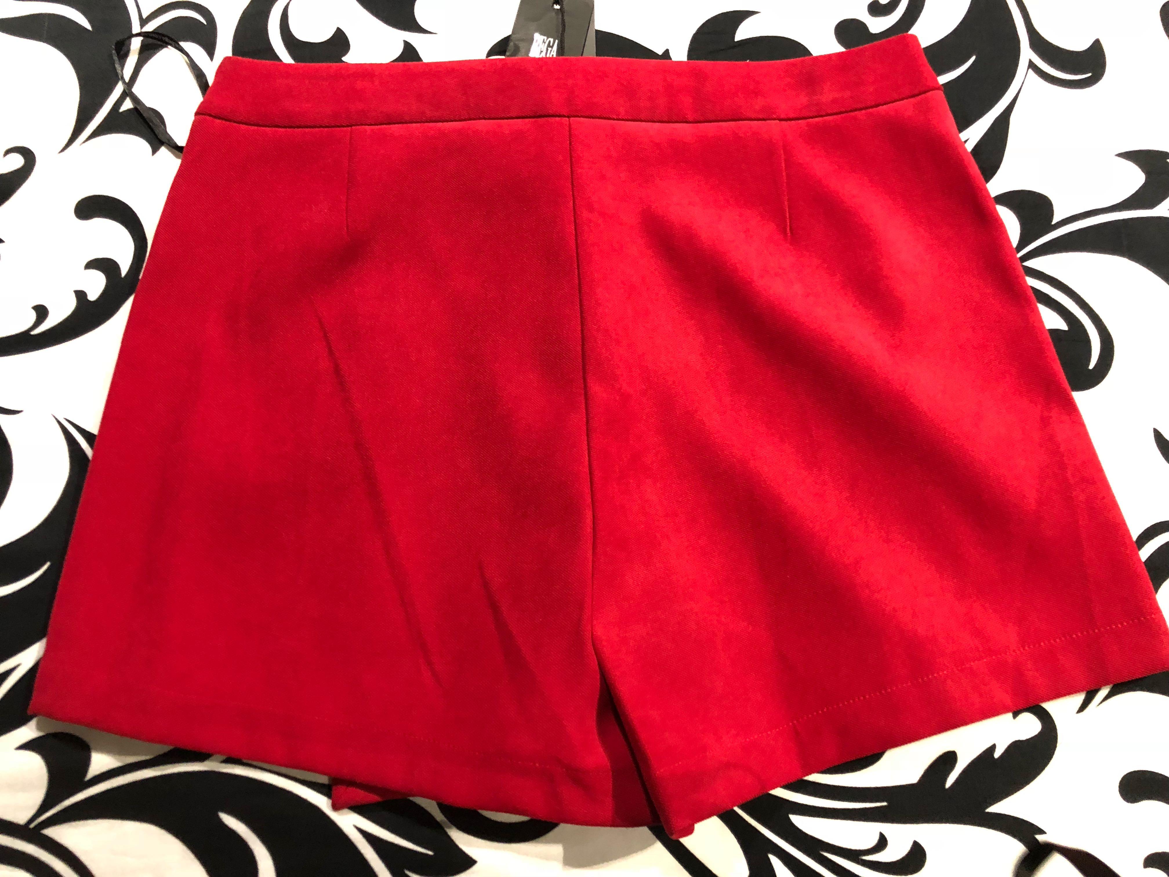Red Shorts, Women's Fashion, Bottoms, Shorts on Carousell