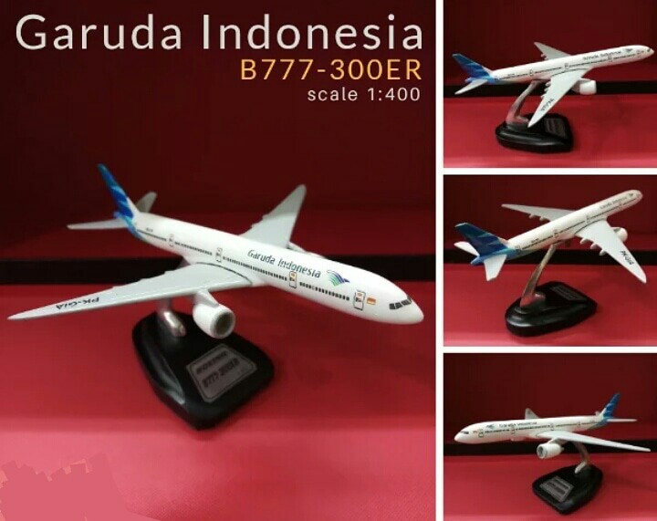 REPLIKA MINIATUR PESAWAT GARUDA INDONESIA, Toys & Collectibles, Mainan ...