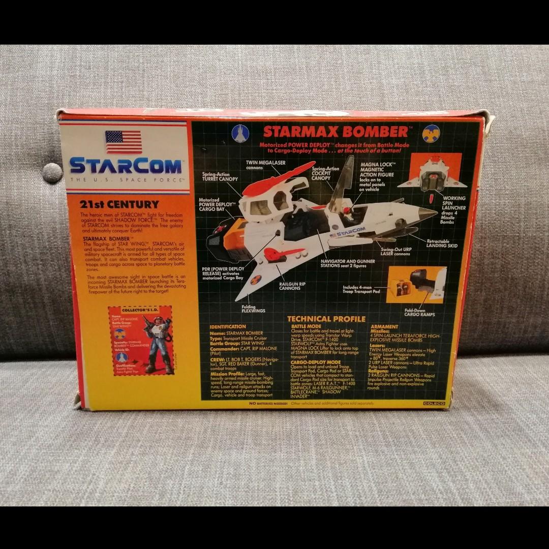 (RESERVED) Vintage Starcom Starmax Bomber Boxed Set, Hobbies & Toys ...