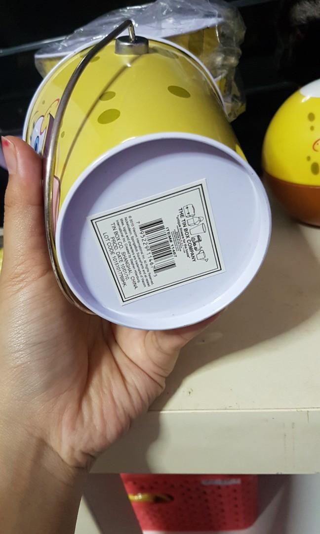 Spongebob Tin, Hobbies & Toys, Toys & Games on Carousell