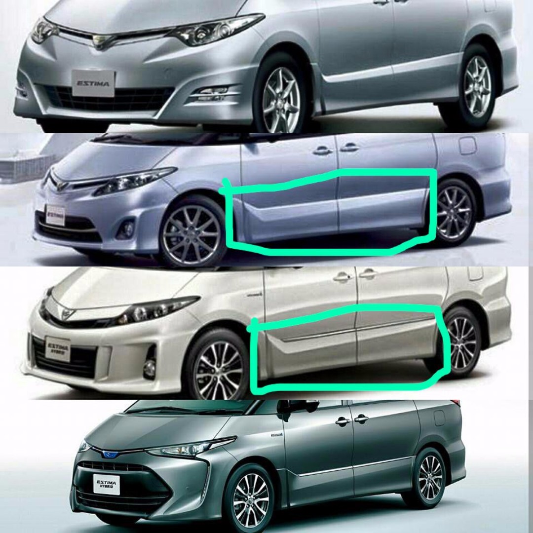Toyota Estima Side Skirt (AS3468), Car Accessories, Accessories on ...