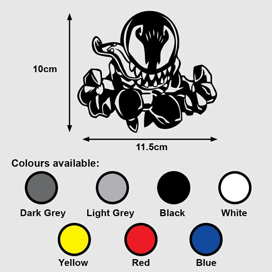 VENOM Figure Premium Vinyl Sticker Decal (Comics Marvel Legends Villian ...