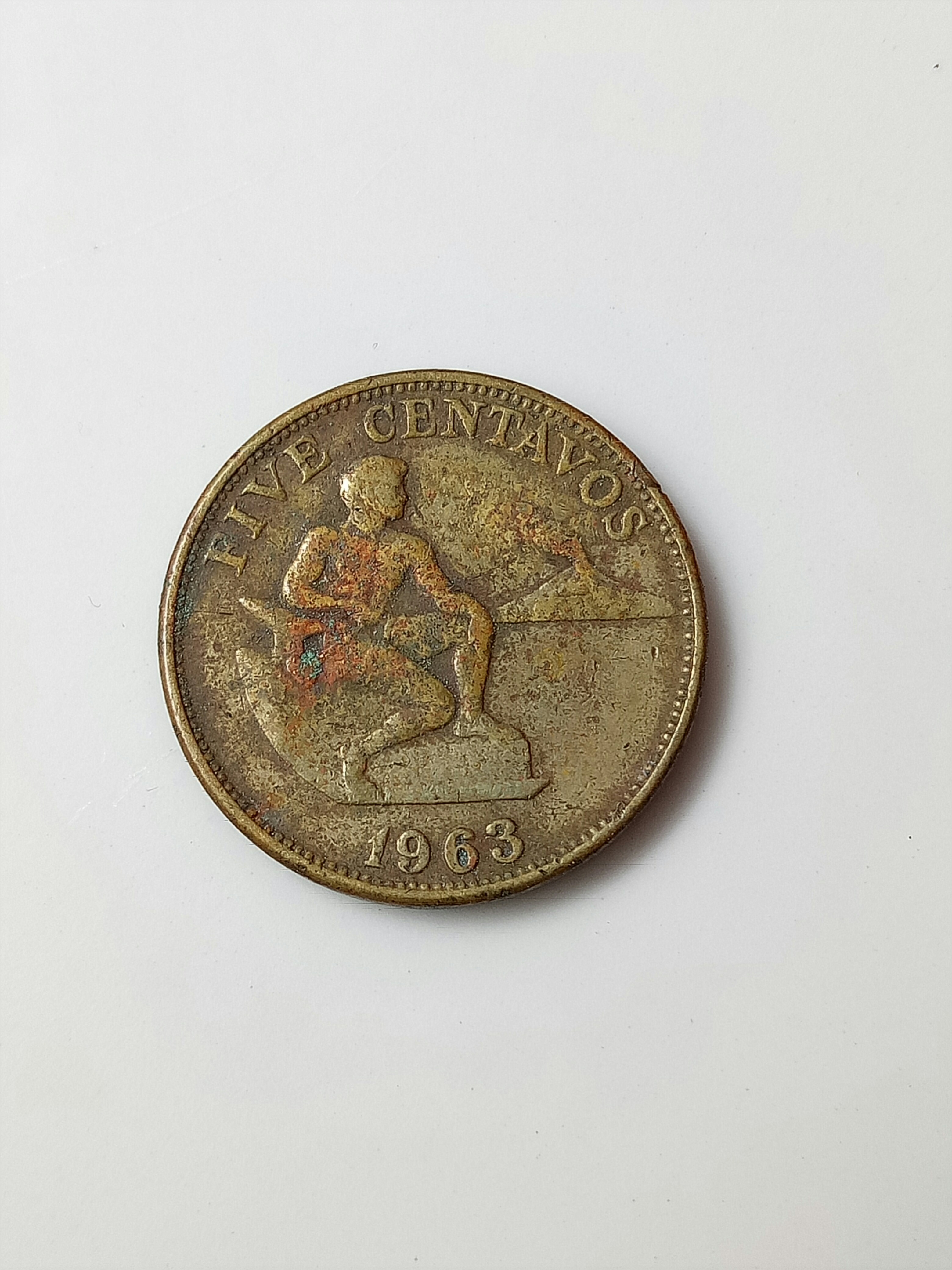 5 Centavos,1963 Phil Collectible Coin, Hobbies & Toys, Memorabilia ...
