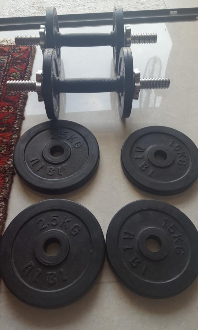 ALBI 13kg Cast Iron Weights Set, Sports Equipment, Exercise & Fitness ...