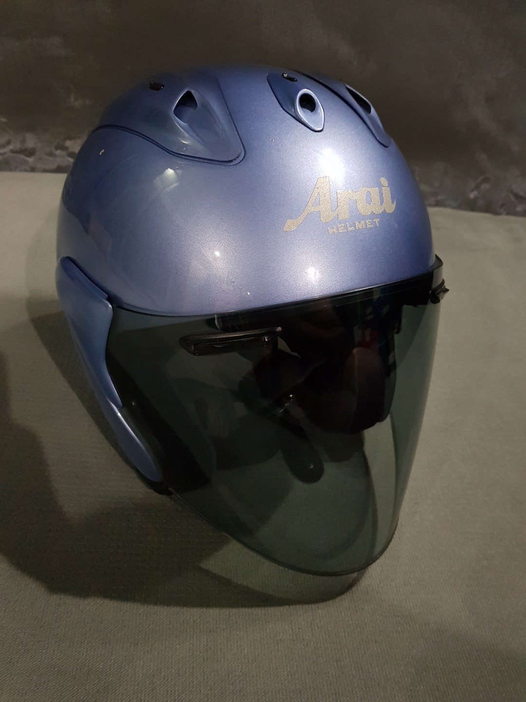 Arai Ram 2 Baby Blue, Motorcycles, Motorcycle Accessories on Carousell