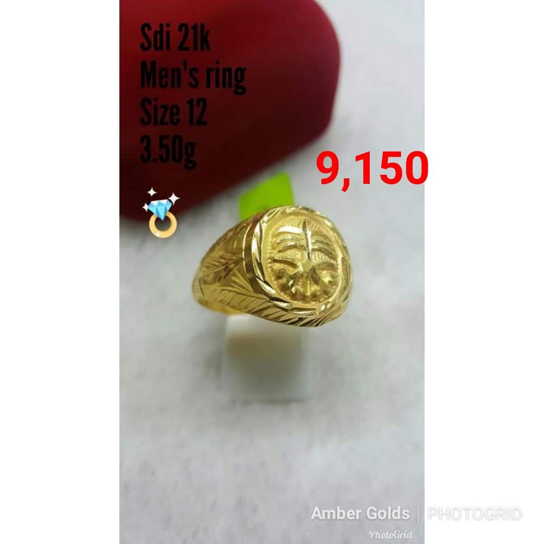 assorted 21k gold rings, Men's Fashion, Watches & Accessories, Jewelry ...